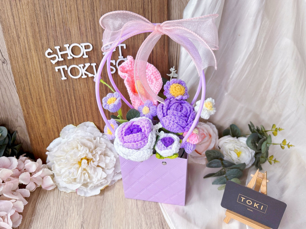 Singapore Online Florist, TOKI.SG - Bloom Box (Purple), Flowers