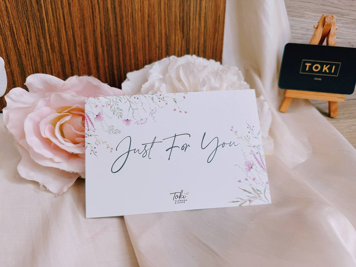 Singapore Online Florist, TOKI.SG - Gift Message Card with Printing ...