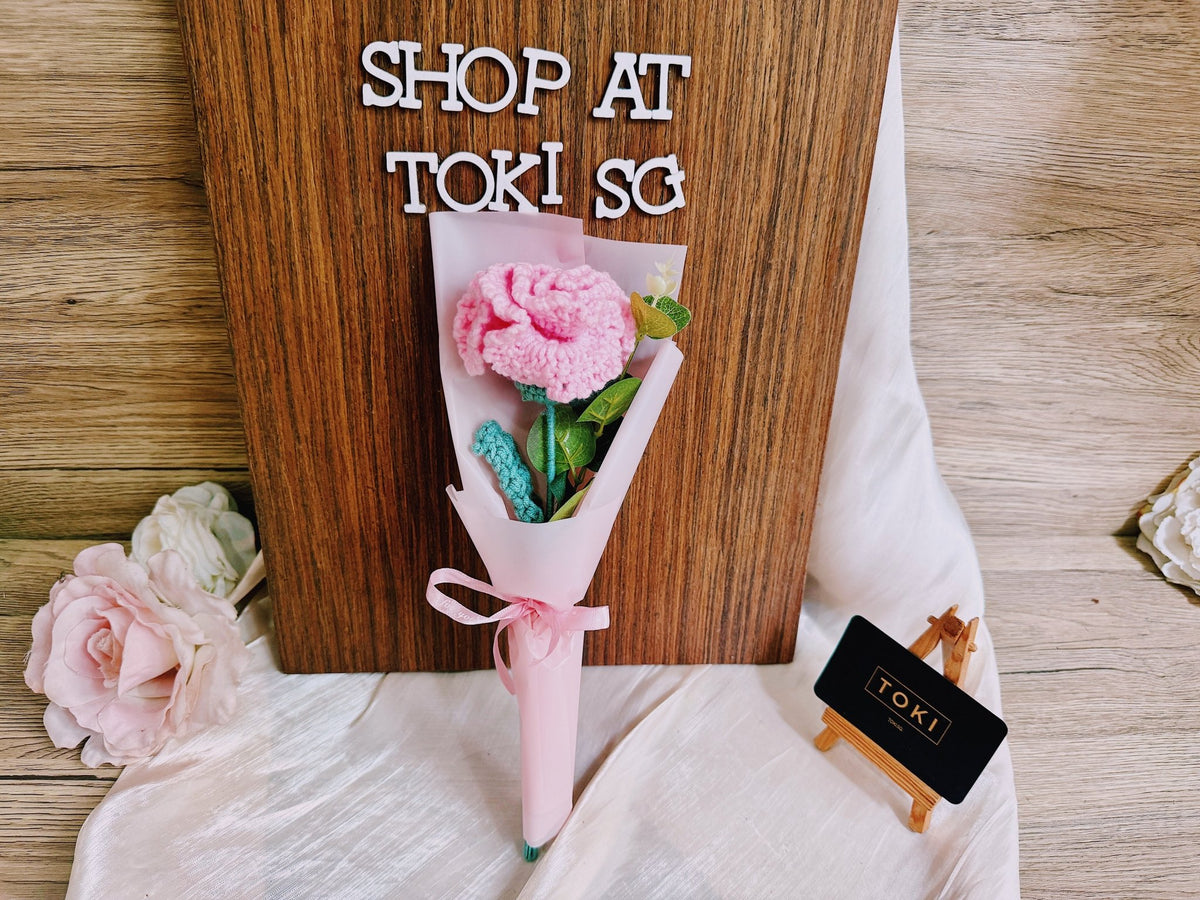 ( Single Stalk Flower - Pink Rose) - Singapore Graduation Flower ...